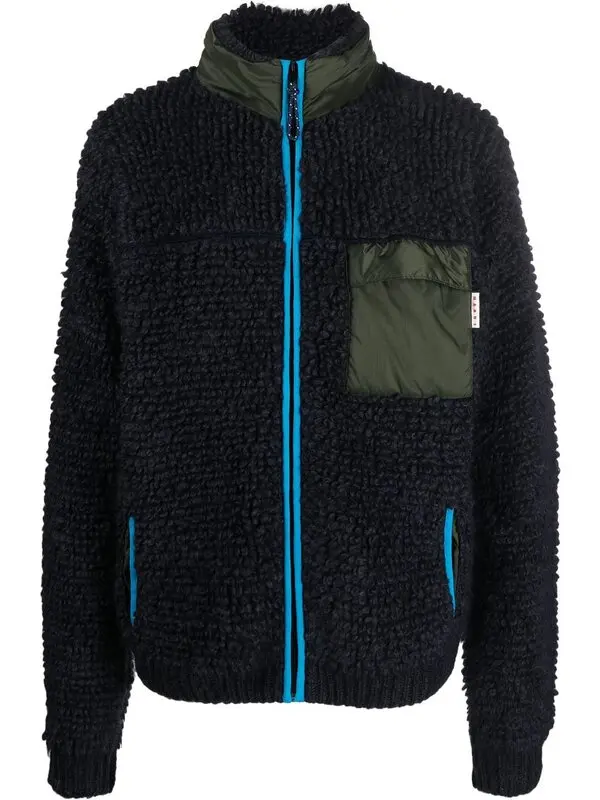 Marni Knitted Zip-up Cardigan