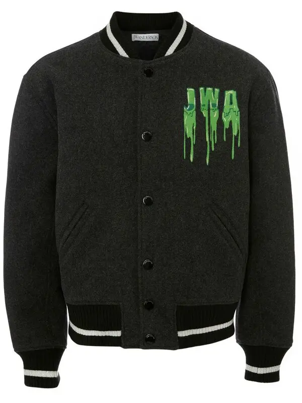 JW Anderson Logo-embroidered Bomber Jacket