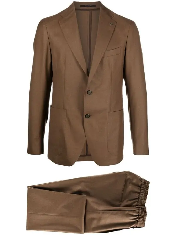 Tagliatore Drawstring-waist Single-breasted Suit