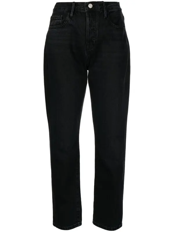 FRAME Tapered High-waist Jeans