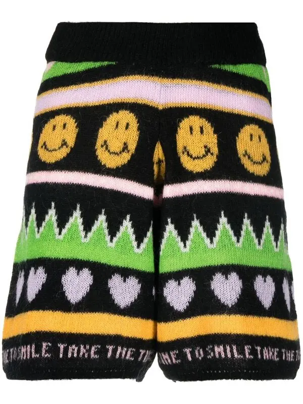 Joshua Sanders Graphic-print Knitted Shorts