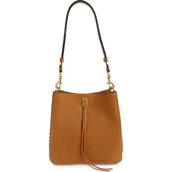 Rebecca Minkoff Darren Deerskin Shoulder Bag - Caramello