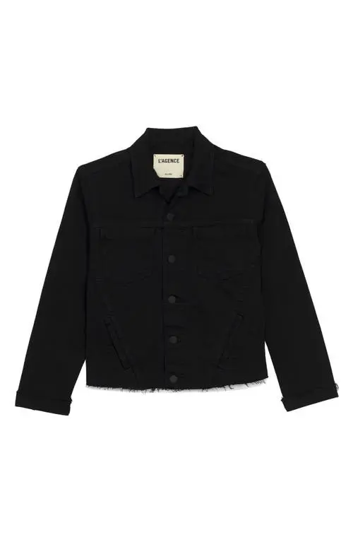 L'Agence Janelle Slim Denim Jacket - Saturated