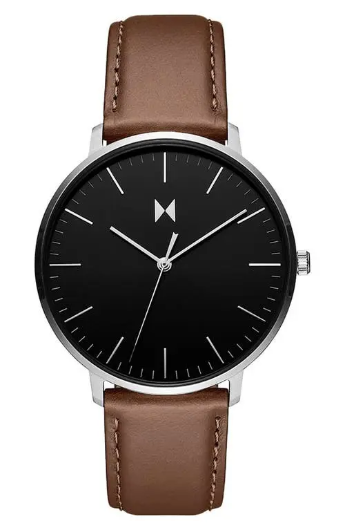 MVMT Legacy Slim Strap Watch - Brown