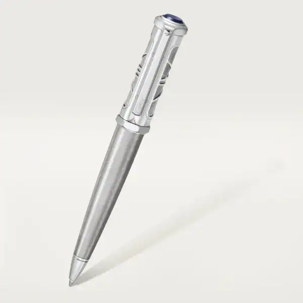 Cartier Santos-Dumont De Ballpoint Pen - Silver | Editorialist