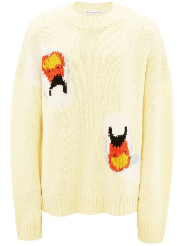 JW Anderson Swan-motif Jumper - Yellow
