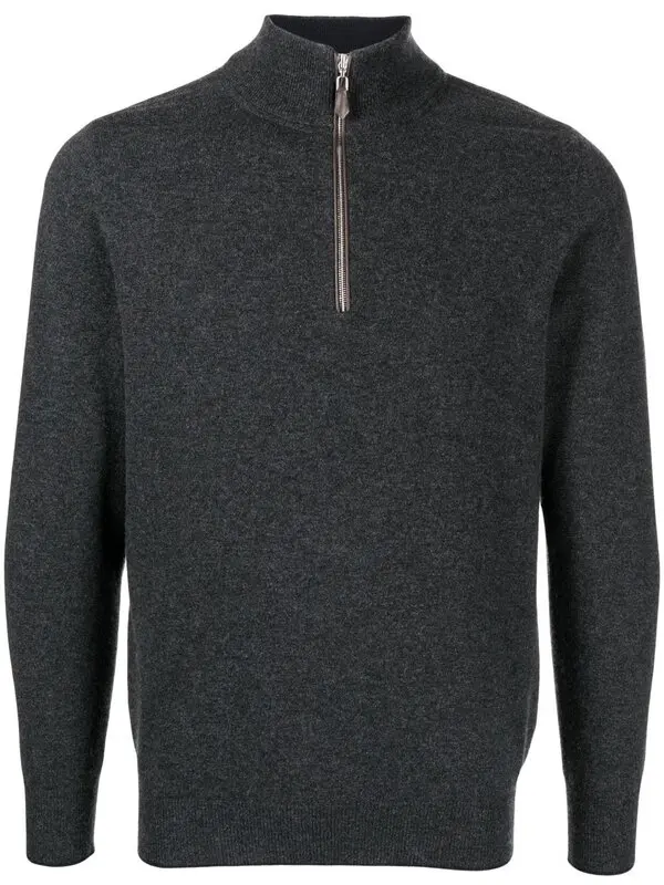 N.peal Long-sleeve Cashmere Jumper - Grey