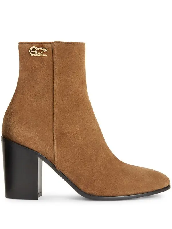 GIUSEPPE ZANOTTI 80mm Enriette Ankle Boots - Brown