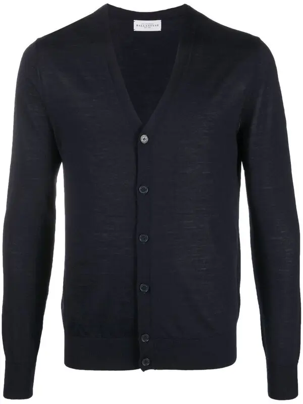 BALLANTYNE Fine-knit Wool Cardigan