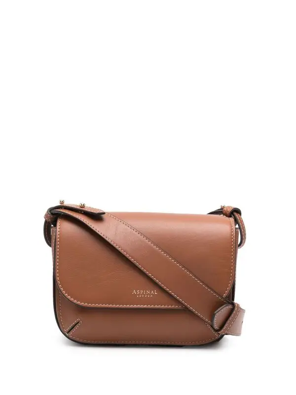 ASPINAL OF LONDON Ella Smooth Crossbody Bag - Brown