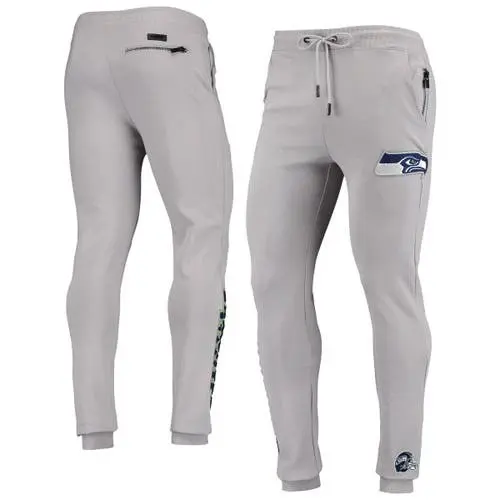 PRO STANDARD Seattle Seahawks Logo Jogger Pants - Gray | Editorialist