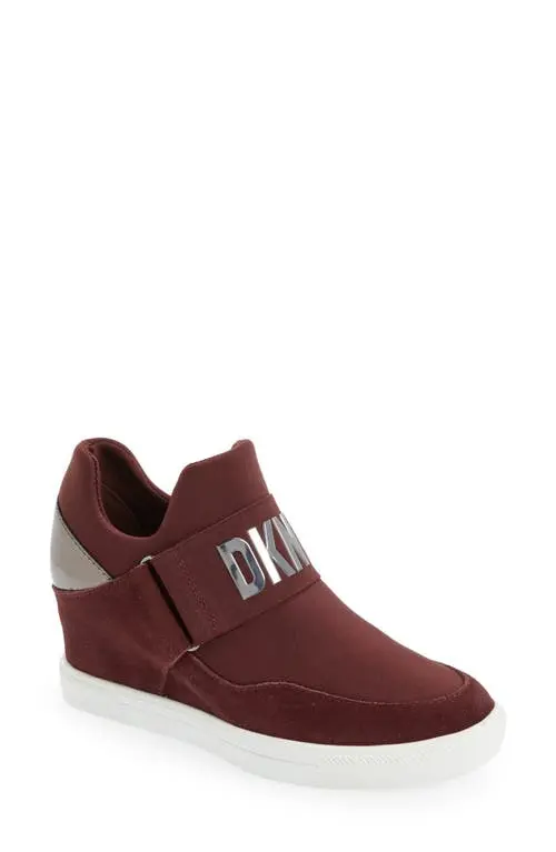 Dkny Cosmos Wedge Sneakers - Bordeaux