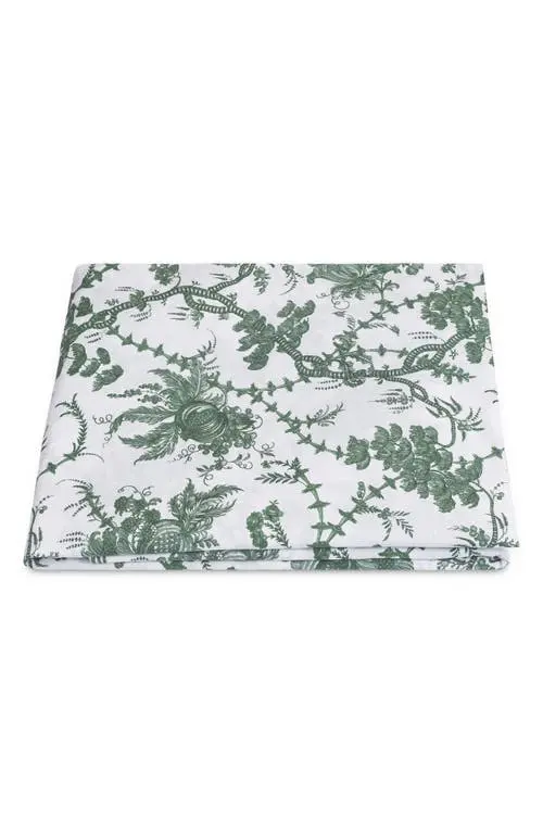MATOUK San Cristobal 500 Thread Count Cotton Fitted Sheet - Green