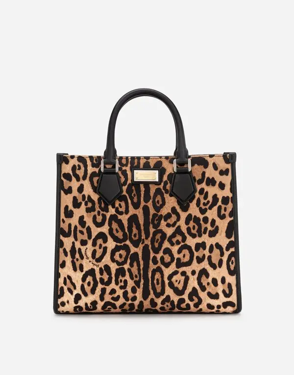 Dolce & Gabbana Leopard-print Canvas Shopper