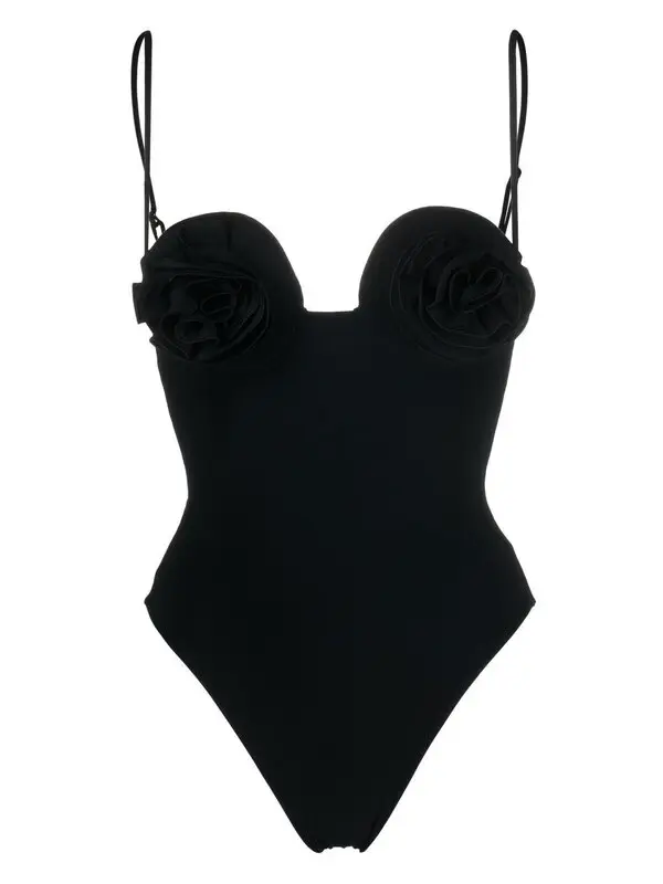 Magda Butrym Appliqué Swimsuit - Black