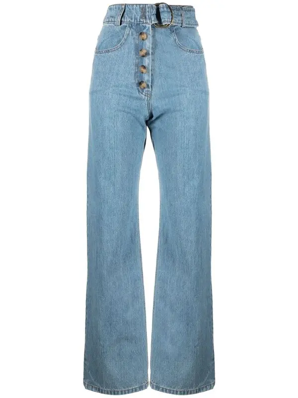 REJINA PYO Emily High-rise Wide-leg Jeans