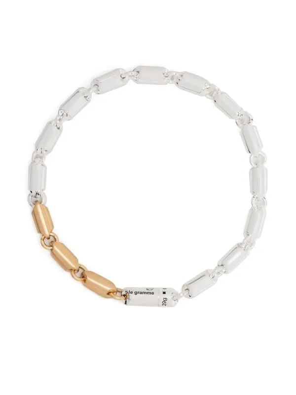 Le Gramme 18kt Gold And Sterling 27g Segment Bracelet