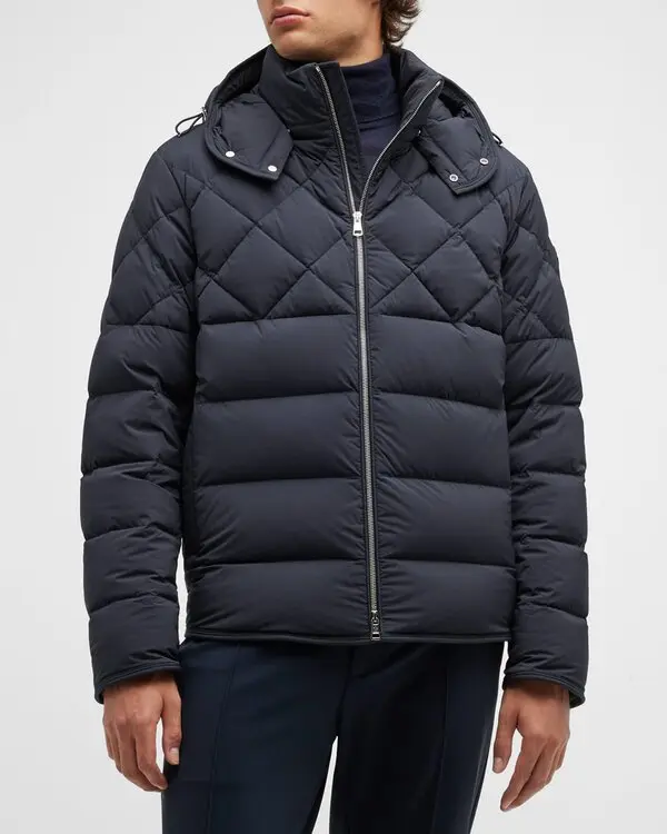 Moncler Cecaud Quilted Down Jacket - Navy