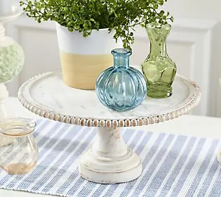 VALERIE PARR HILL Wooden Beaded Display Stand With Pedestal Valerie