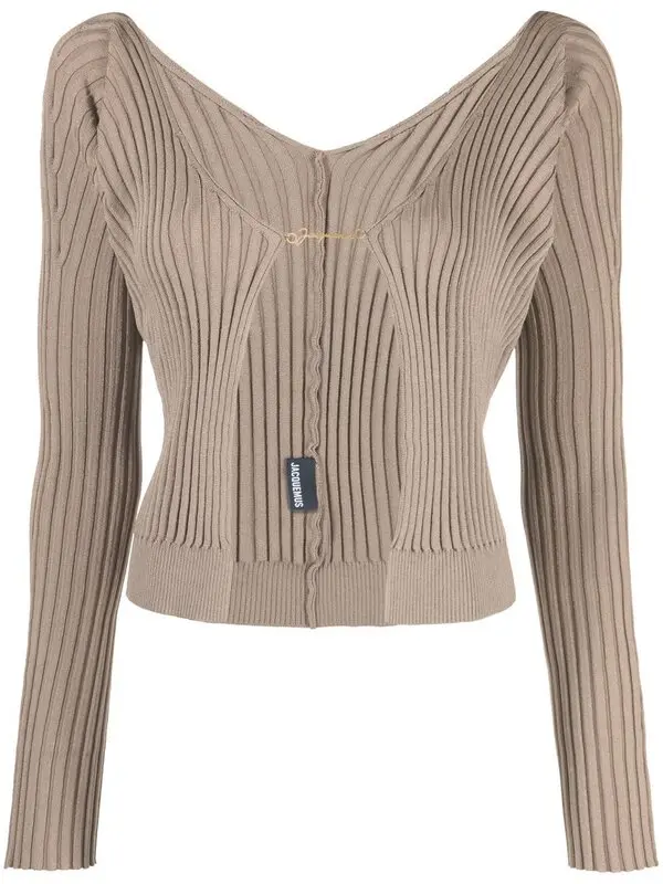 Jacquemus La Maille Pralu Long Cardigan - Neutrals