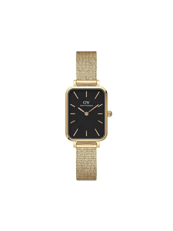 DANIEL WELLINGTON Quadro Pressed Evergold Watch - Black
