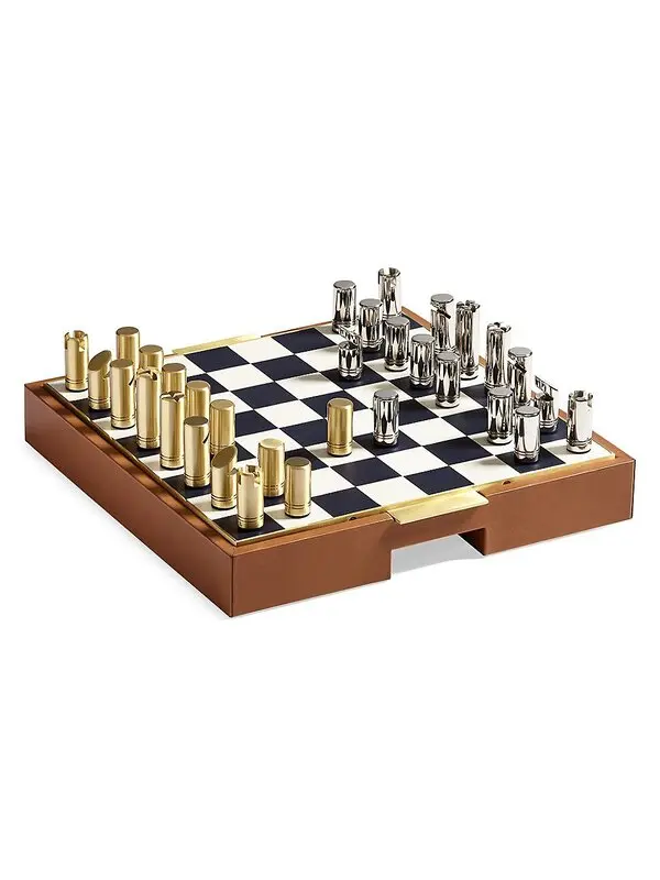Ralph Lauren Fowler Chess Set - Saddle Multi | Editorialist
