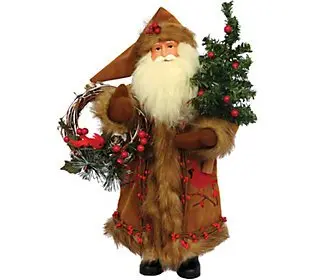 SANTA'S WORKSHOP 15' Cardinal And Berries Santa Santa's Works Hop