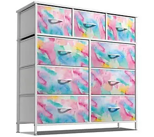 SORBUS 9-drawer Fabric Dresser