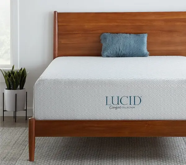 LUCID Comfort Collection 14' Plush Foam Mattres S, Twin