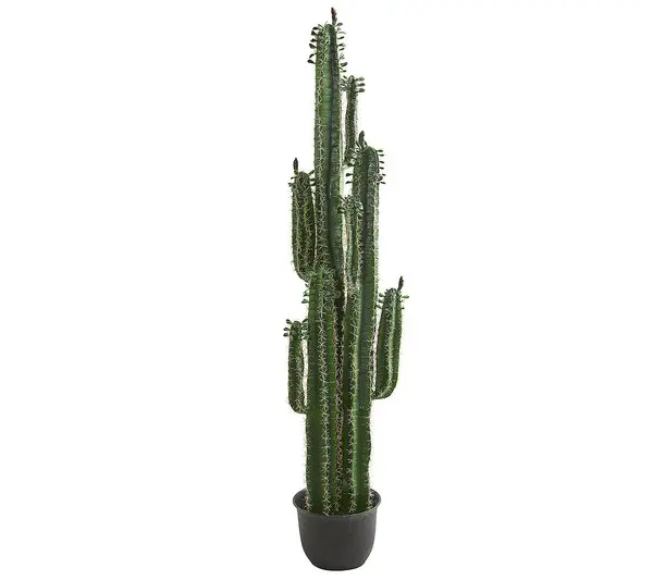 NEARLY NATURAL 6.5 Ft. Cactus Artificial Plant By