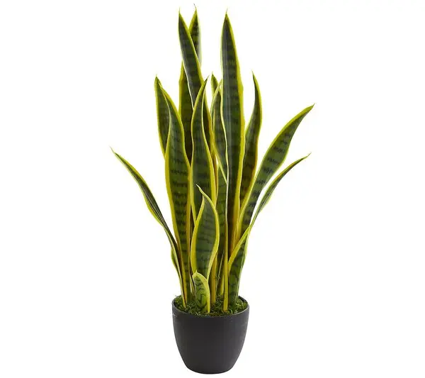 NEARLY NATURAL 26' Sansevieria Artificial Plant Nearly Natu Ral