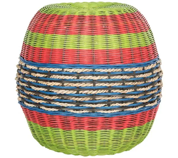 SAFAVIEH Nikos Wicker End Table