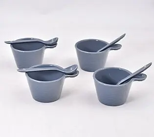 TEMP-TATIONS Woodland Set Of 4 Petite Serving Bowls W/ Spoons