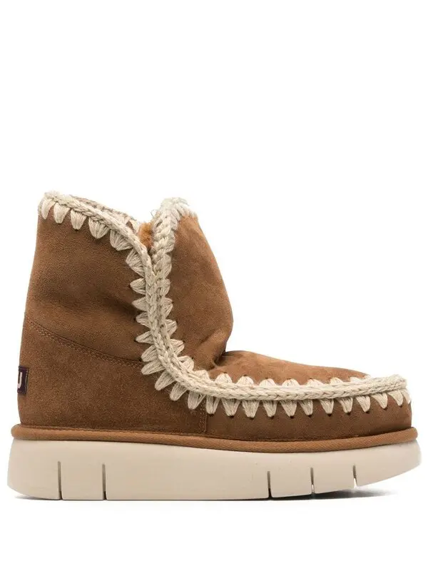 Mou Logo-patch Slip-on Boots
