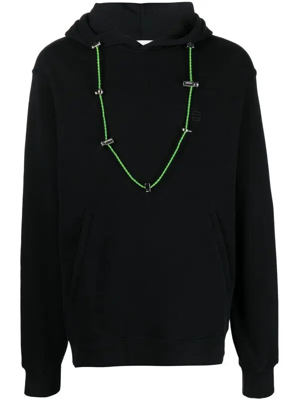 AMBUSH Stoppers Relaxed-fit Hoodie - Black