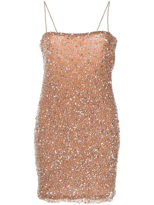 Retrofete Dionne Sequin-Embeished Minidress In Neutrals - 58% Off |  Editorialist