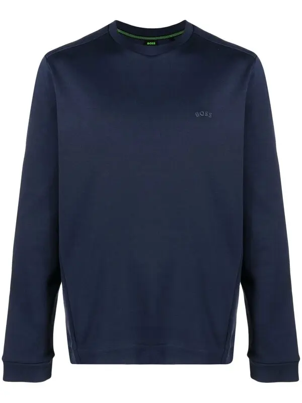 Hugo Boss Salbo Curved Logo-print Sweatshirt