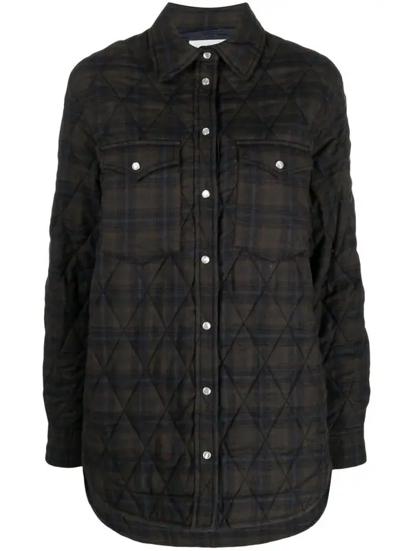MARANT ETOILE Quilted Checked Shirt
