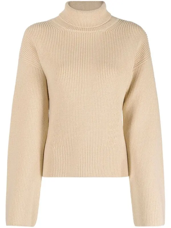 Patou Ribbed Turtleneck Jumper