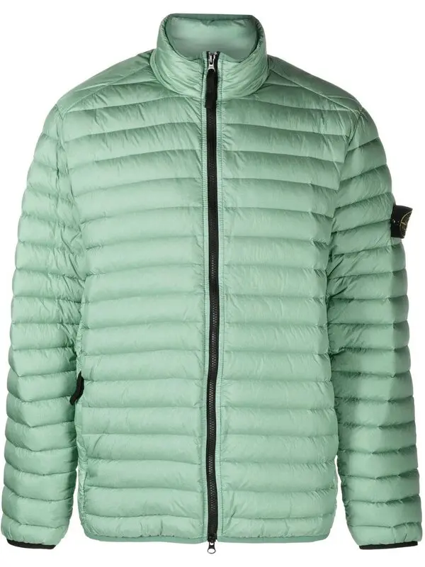 Stone Island Compass Patch Puffer Jacket - Green