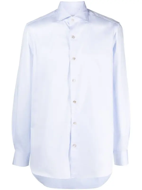 Boglioli Long-sleeve Cotton Shirt - Blue