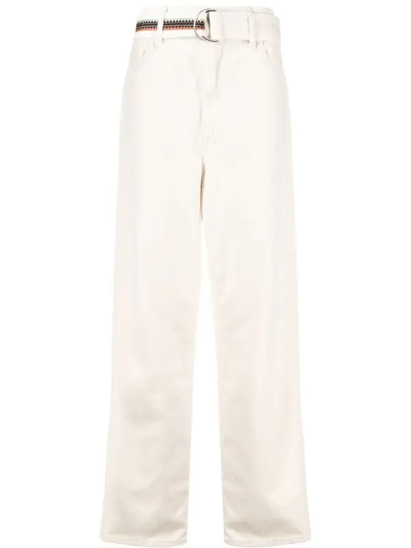 COUNTY OF MILAN Cross-embroidered Trousers
