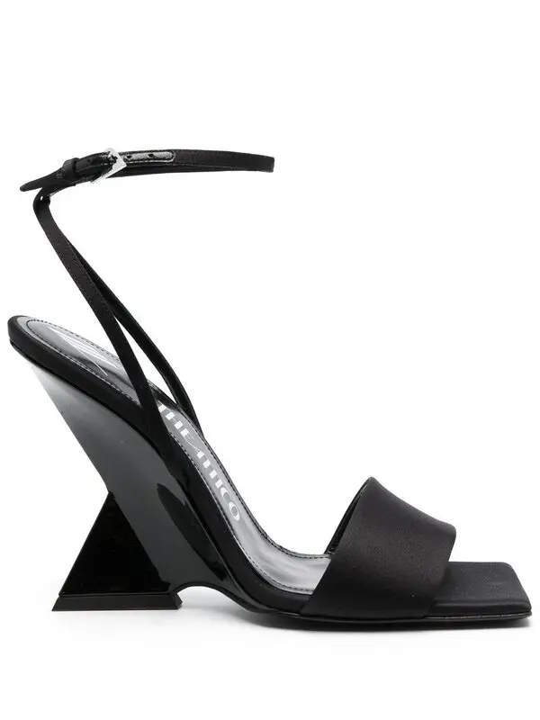 Attico Cheope 105mm Sandals - Black