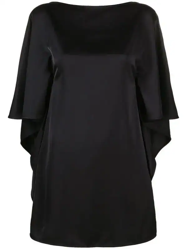 Attico Batwing-Sleeve Mini Dress In Black - 71% Off | Editorialist