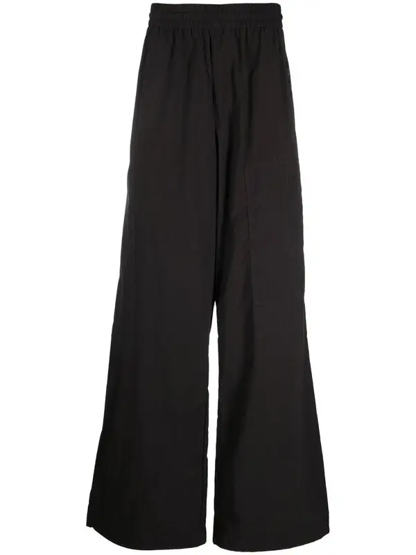 Off-White Logo Patch Wide-leg Trousers