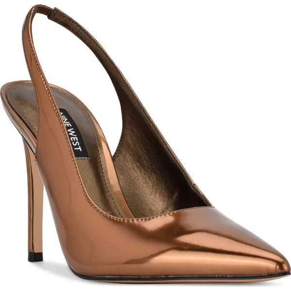 Nine West Feather Slingback Pump - Bronze