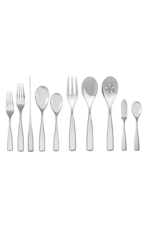 NAMBE Anna 45-piece Flatware Set - Metallic Silver