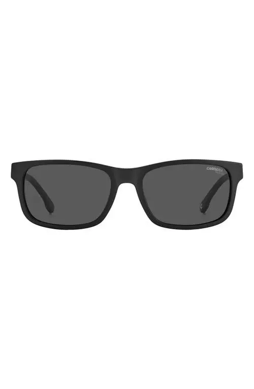 Carrera Eyewear 57mm Rectangular Sunglasses - Black