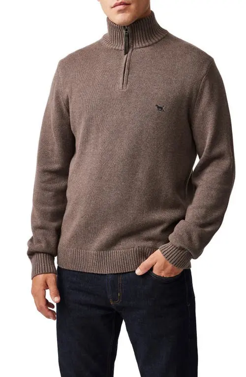 Rodd & Gunn Merrick Bay Quarter Zip Sweater - Nutmeg