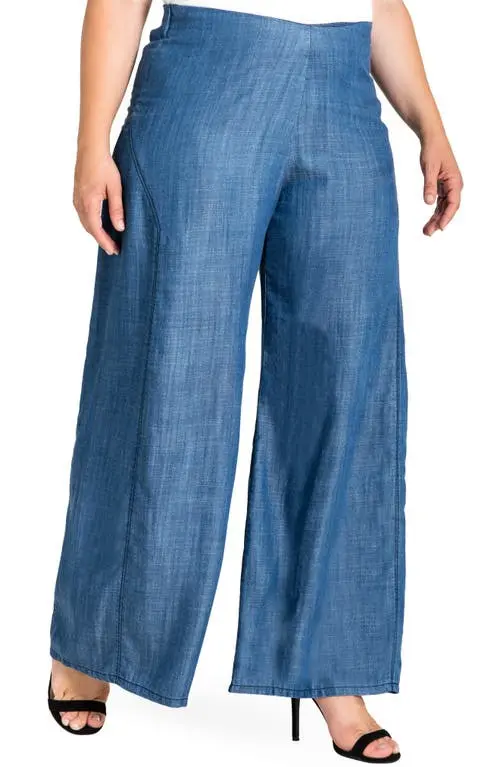 STANDARDS & PRACTICES Perry Tencel® Denim Palazzo Pants